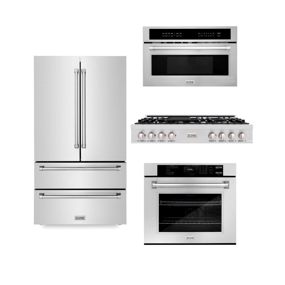 ZLINE 48" 4-Piece Kitchen Appliance Package (4KPR-RT48-MWAWS) | ZLINE ...