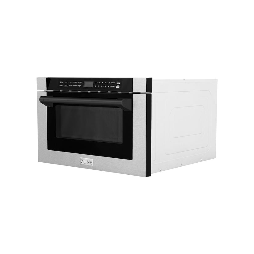 Autograph Edition 24" Microwave Drawer in Satin Stainless/Black ...