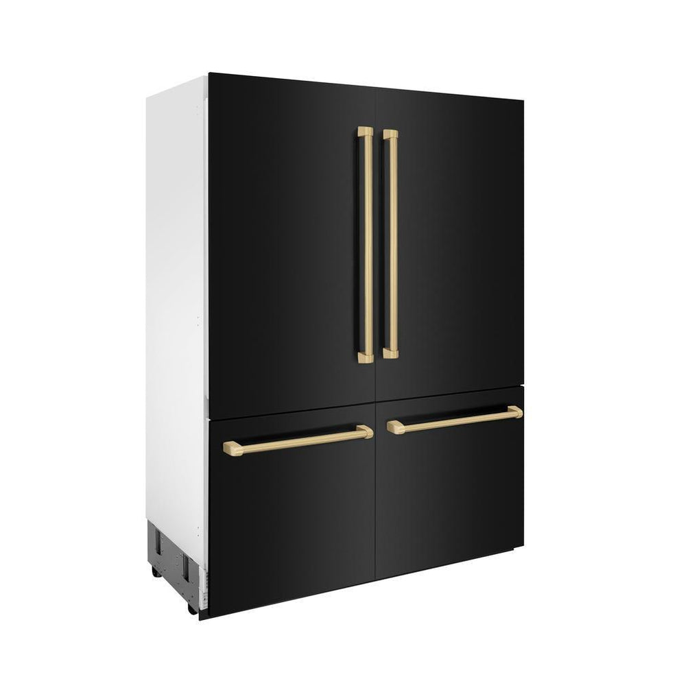 Autograph Edition 60" Built-In Refrigerator in Black Stainless/Bronze ...