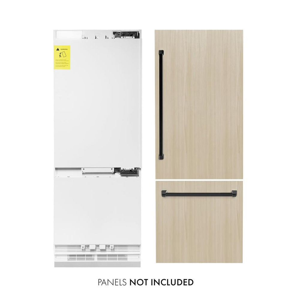 Autograph Edition 30" Panel Ready Refrigerator with Black Handles ...