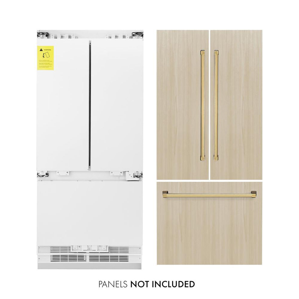 Autograph Edition 36" Panel Ready Built-in Refrigerator with Gold ...