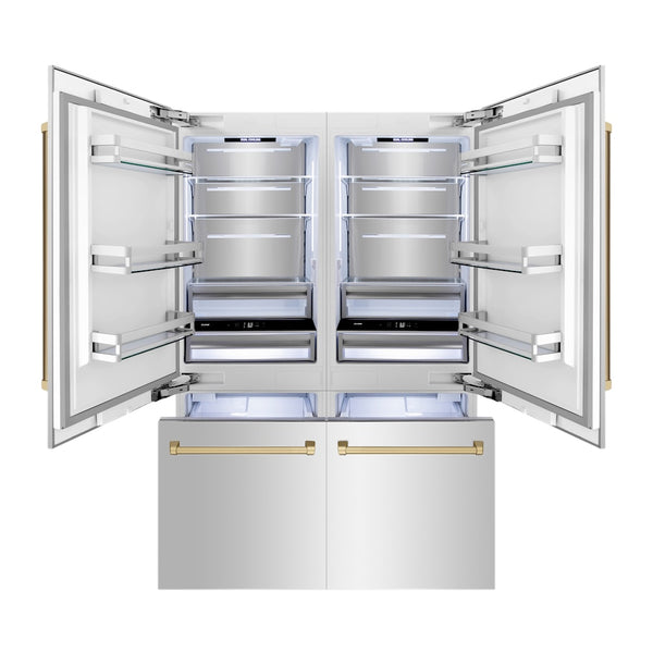 Autograph Edition 60" Built-in Refrigerator with Bronze Handles (RBIVZ ...
