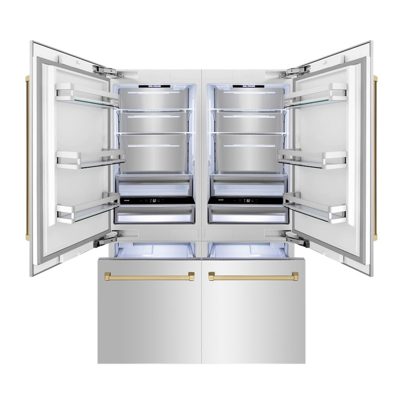 Autograph Edition 60" Built-in Refrigerator with Bronze Handles (RBIVZ ...