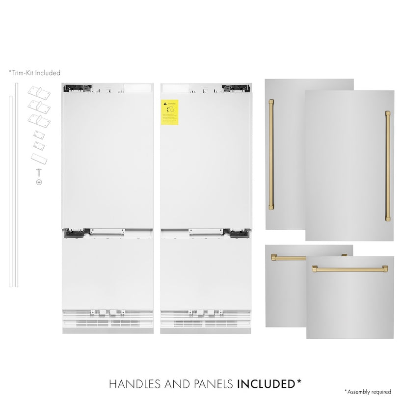 Autograph Edition 60" Built-in Refrigerator with Bronze Handles (RBIVZ ...