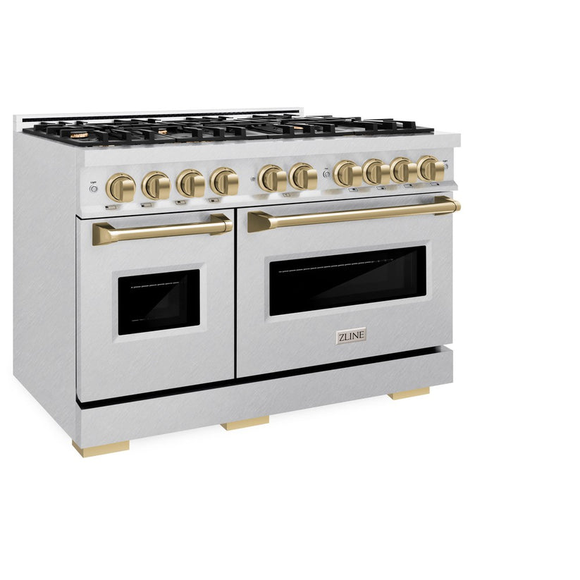 Autograph Edition 48" Classic Gas Range in Satin/Bronze Accents (CGRSZ ...