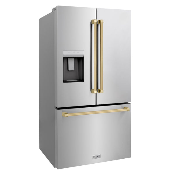 Autograph Edition 36" Standard-Depth Refrigerator with Bronze ...