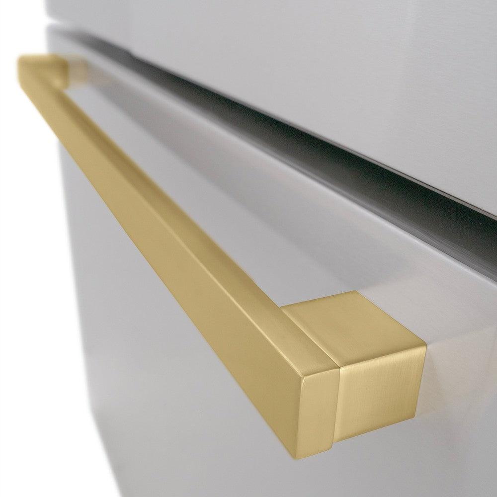 Autograph Edition 36" Standard-Depth Fridge with Square Bronze Handles ...