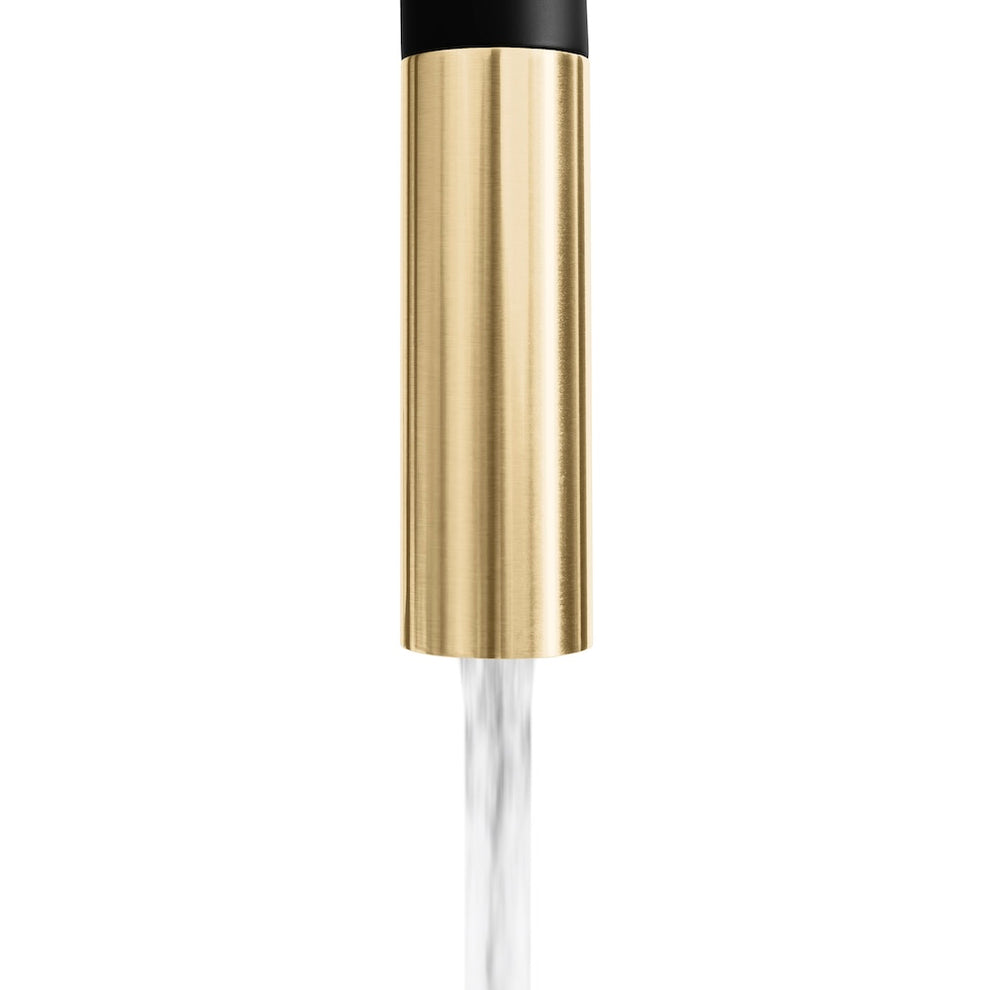 Autograph Edition Kitchen Faucet in Matte Black/Champagne Bronze (GEM ...