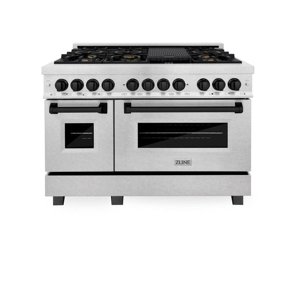 Autograph Edition 48" Legacy Dual Fuel Range in Satin Stainless/Black ...