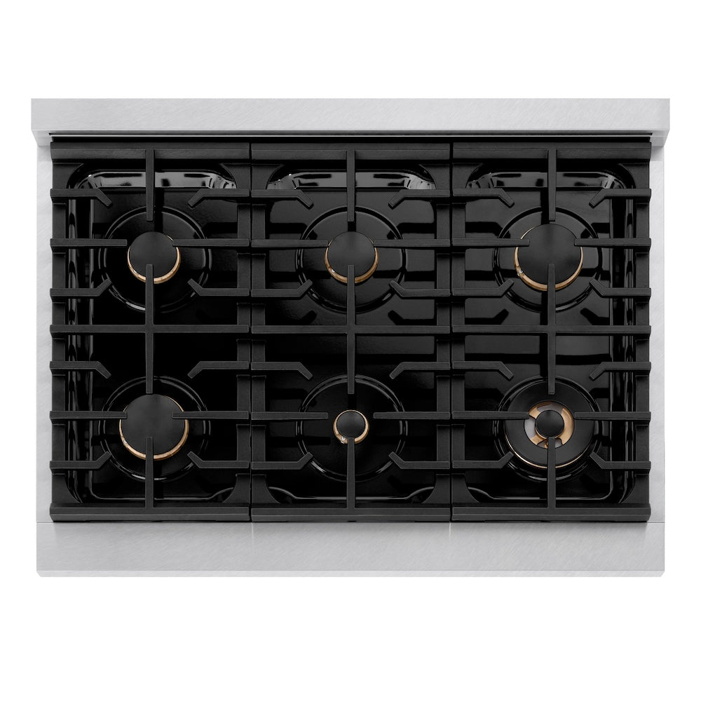Autograph Edition 36" Paramount Dual Fuel Range in Satin Stainless ...
