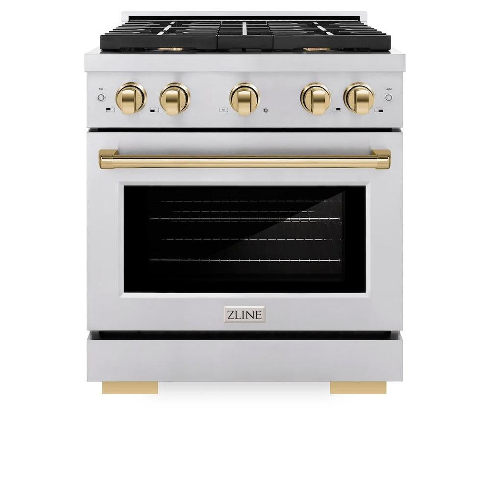 Autograph Edition 30" Paramount Gas Range with Gold Accents (SGRZ-30-G ...