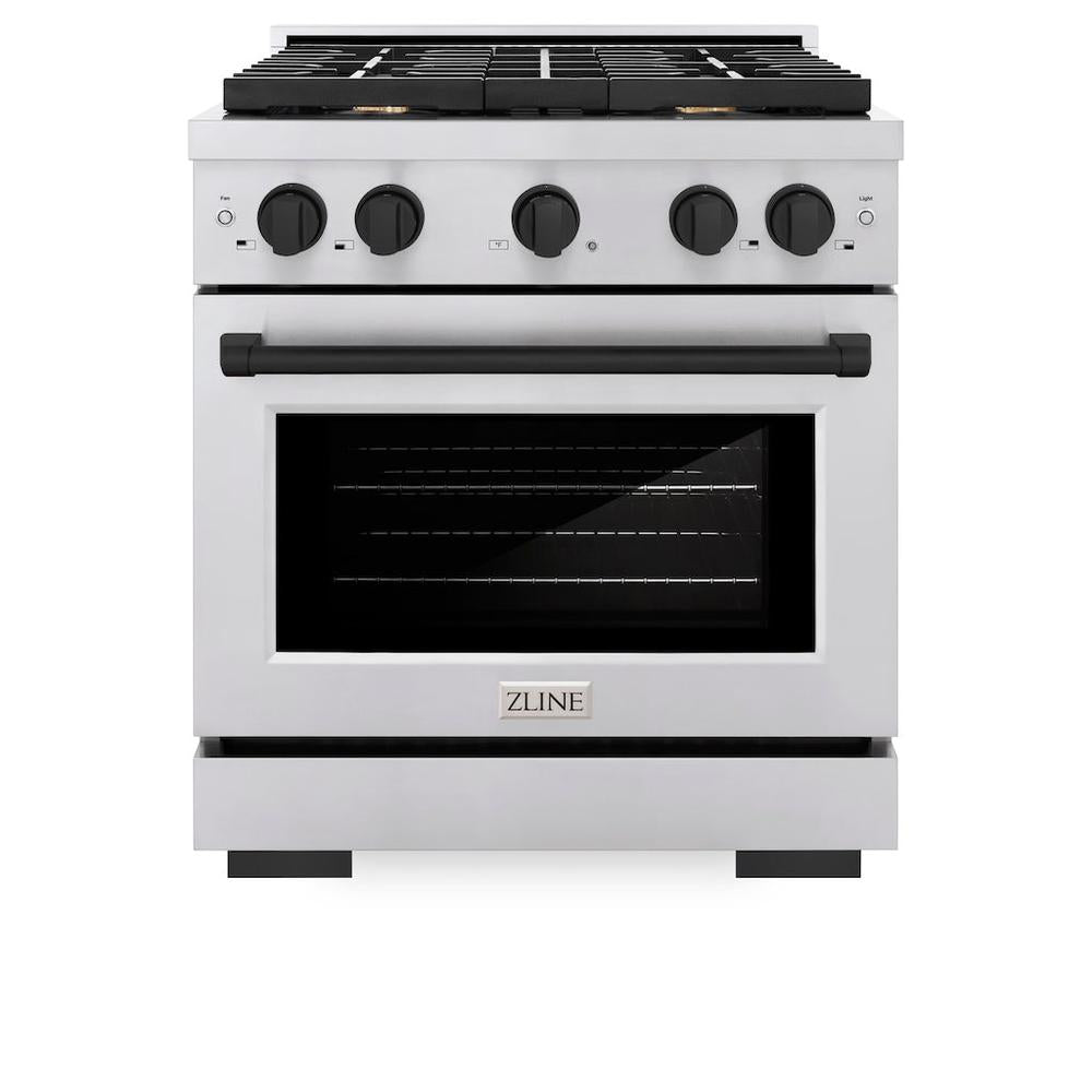 Autograph Edition 30" Paramount Gas Range with Matte Black Accents ...