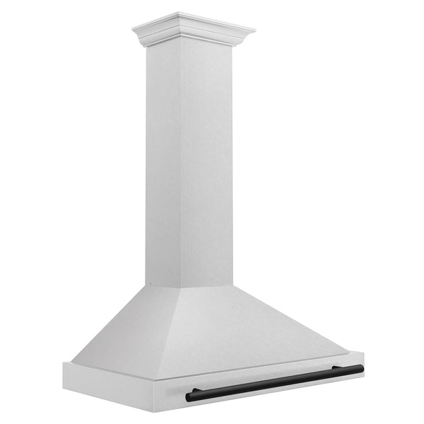 Autograph Edition 36" Satin Stainless Range Hood with Black Handle ...