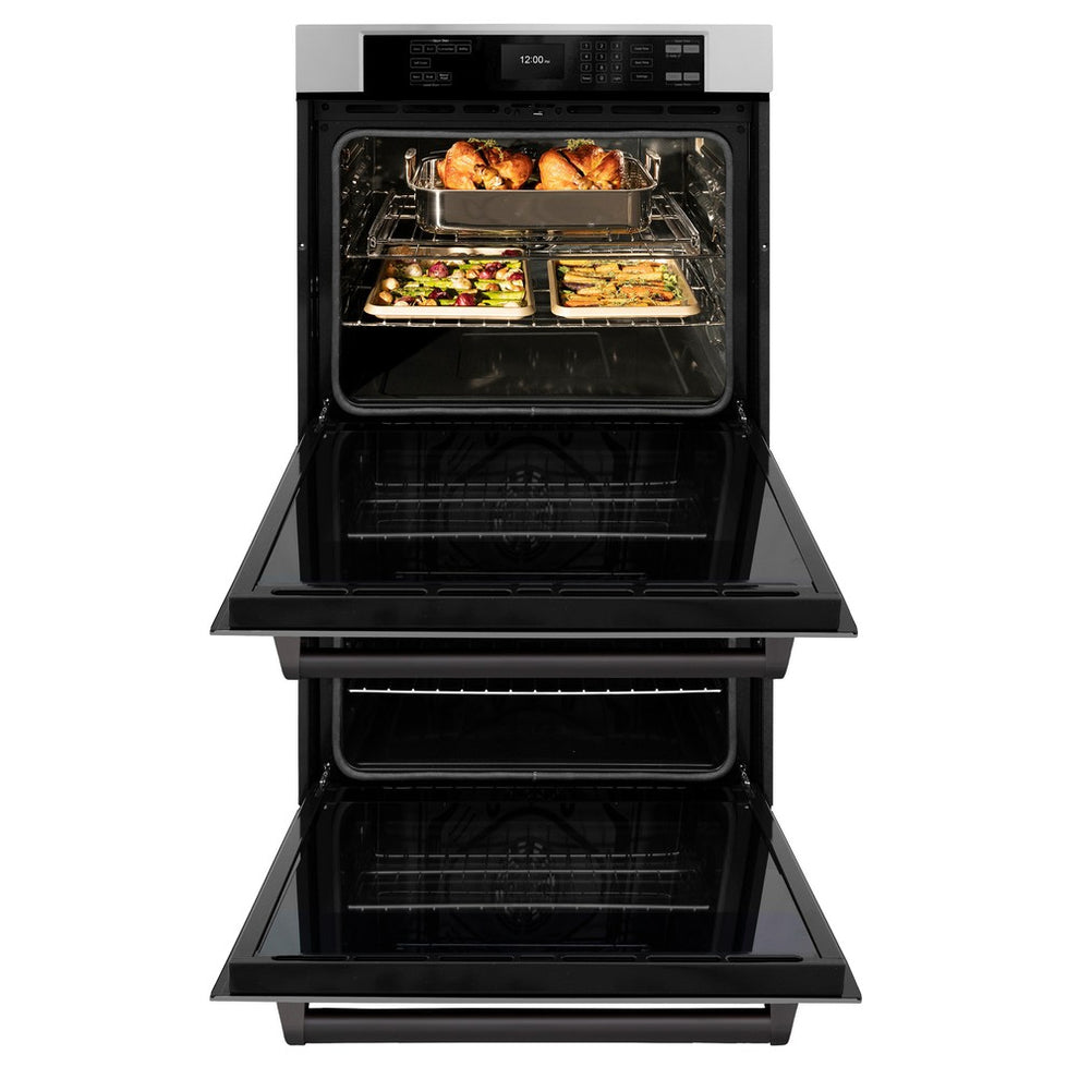 Autograph Edition 30" Double Wall Oven with Matte Black Handles (WADZ ...