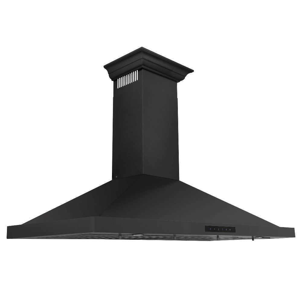 Black Stainless 42" Range Hood with Crown Molding (BSKBNCRN-42) | ZLINE ...