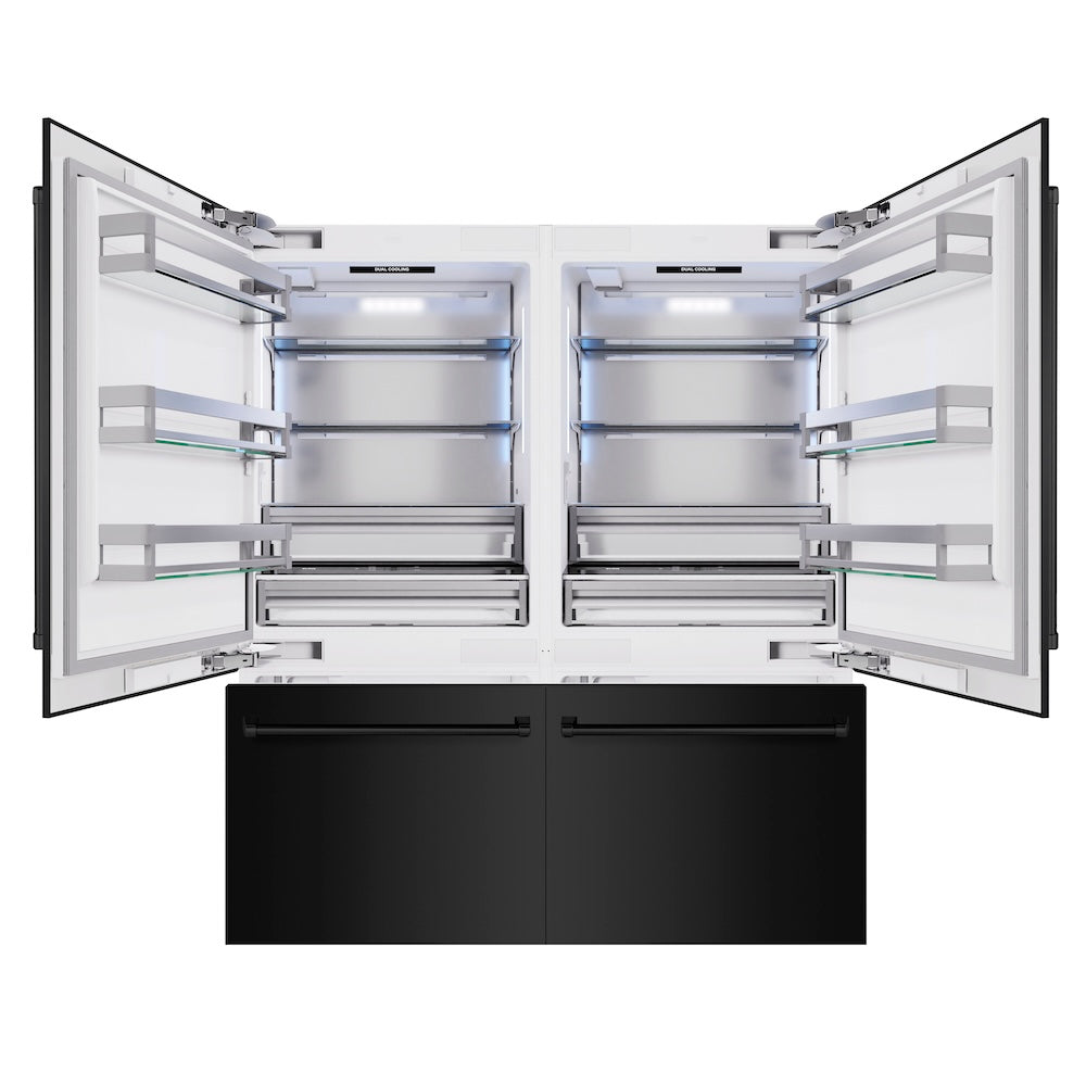 ZLINE 72" Built-In Refrigerator in Black Stainless Steel (RBIT-BS-72 ...