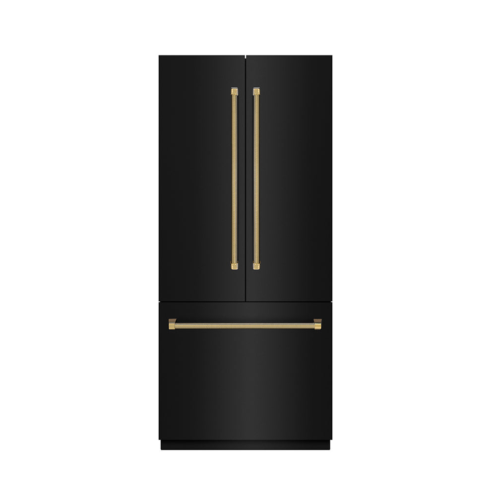 Autograph Edition 36" Built-In Refrigerator in Black Stainless ...