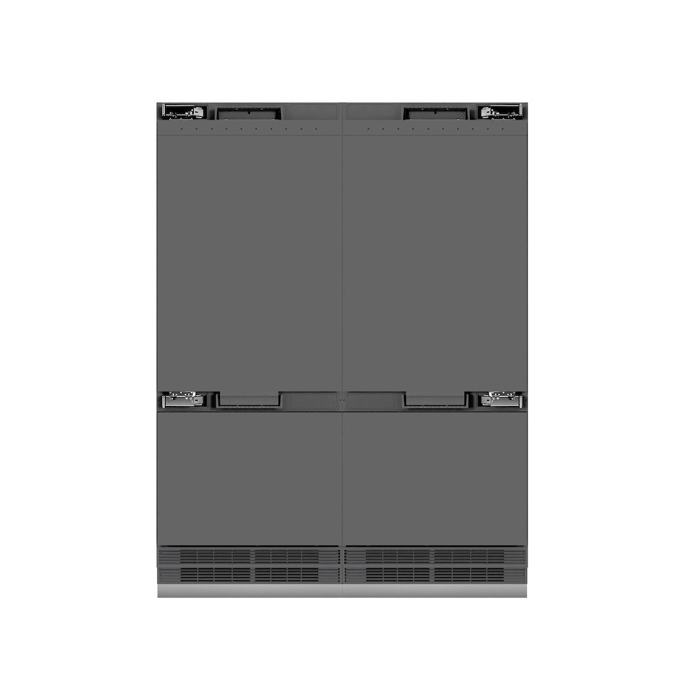 ZLINE 60" Panel Ready Built-in Refrigerator with Graphite Gray Interior ...