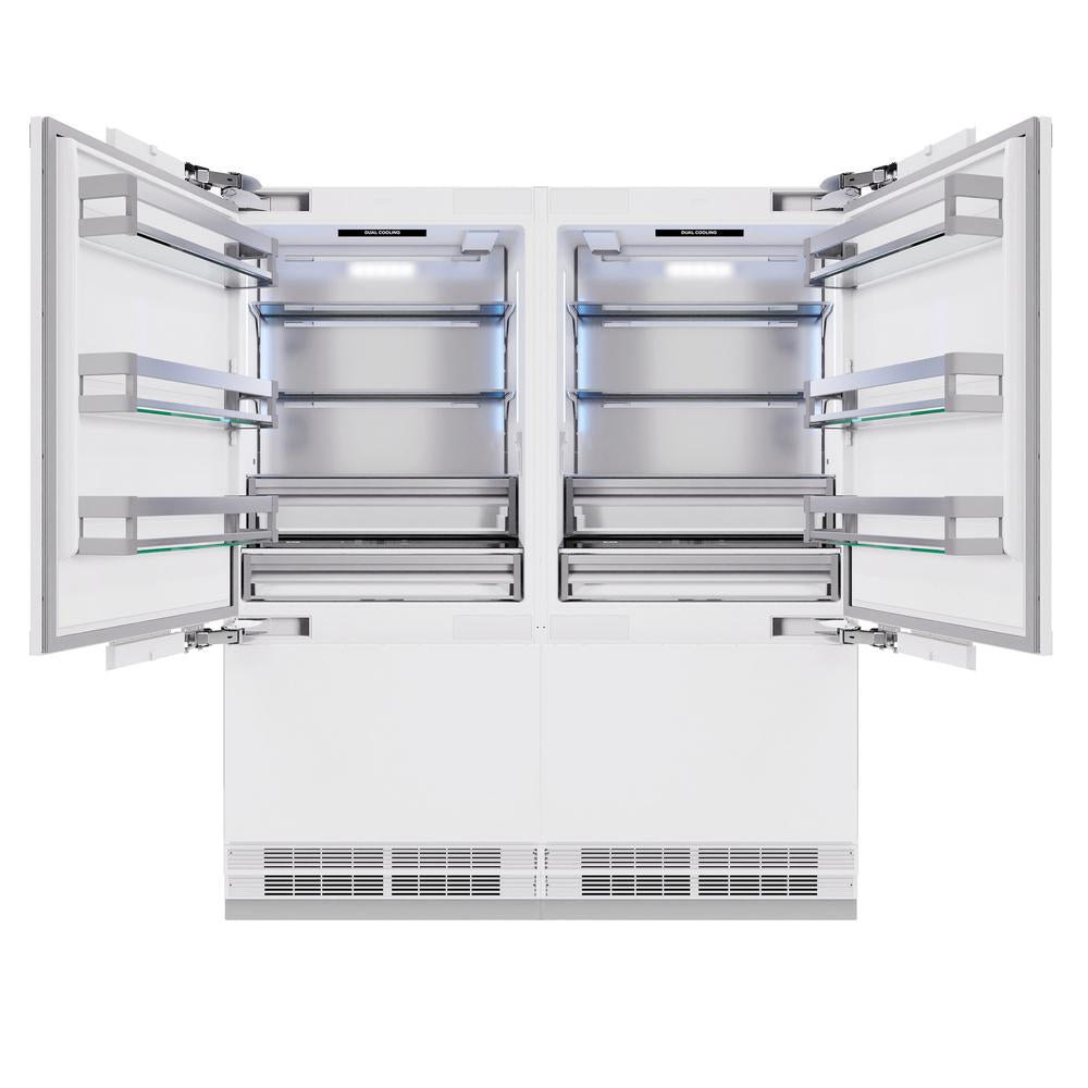 Built-in 72" Panel Ready Refrigerator with Water Dispensers and Ice ...
