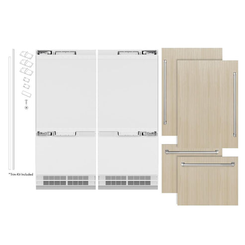 Built-in 72" Panel Ready Refrigerator with Water Dispensers and Ice ...