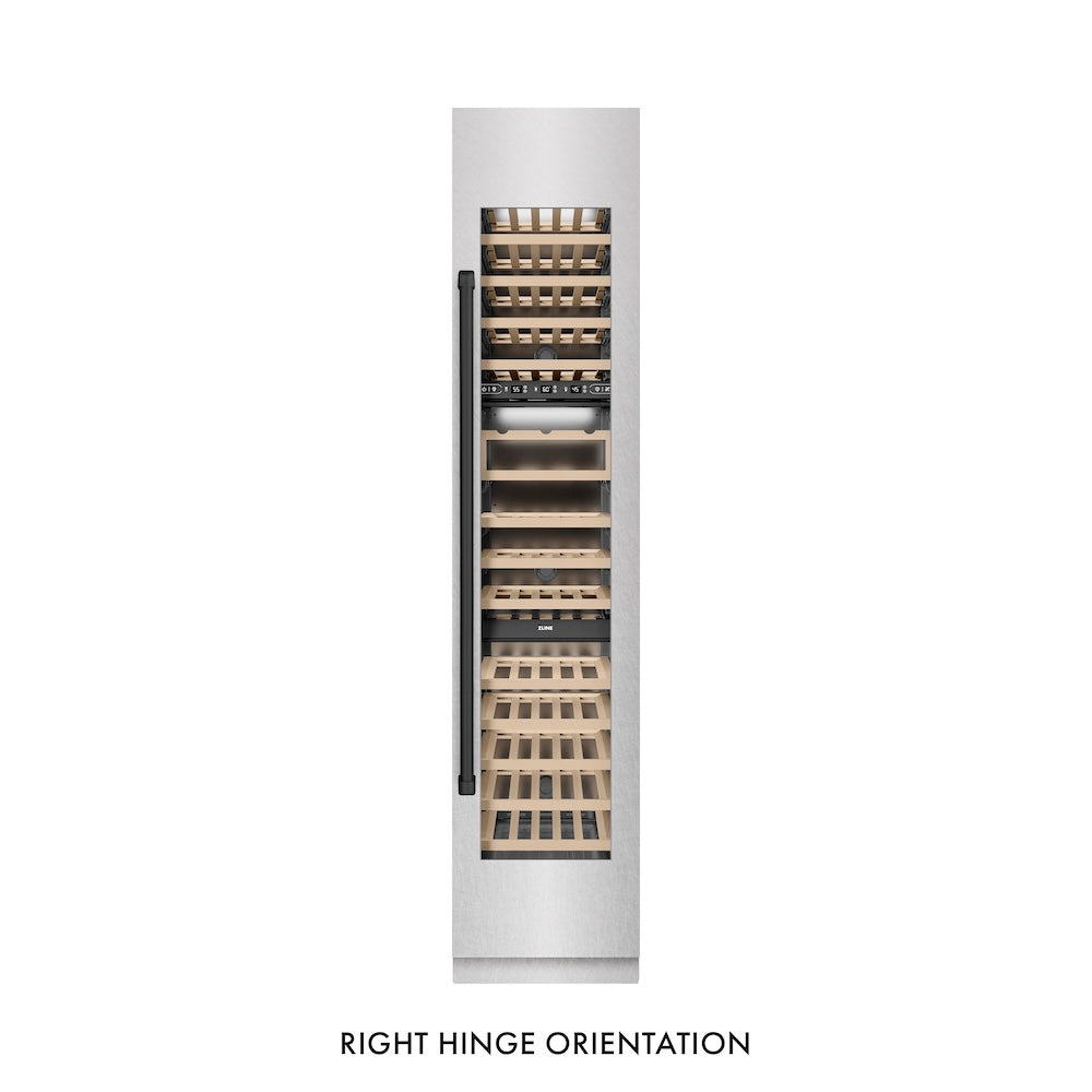 Autograph Edition 18" Column Wine Cooler in Satin Stainless/Black ...