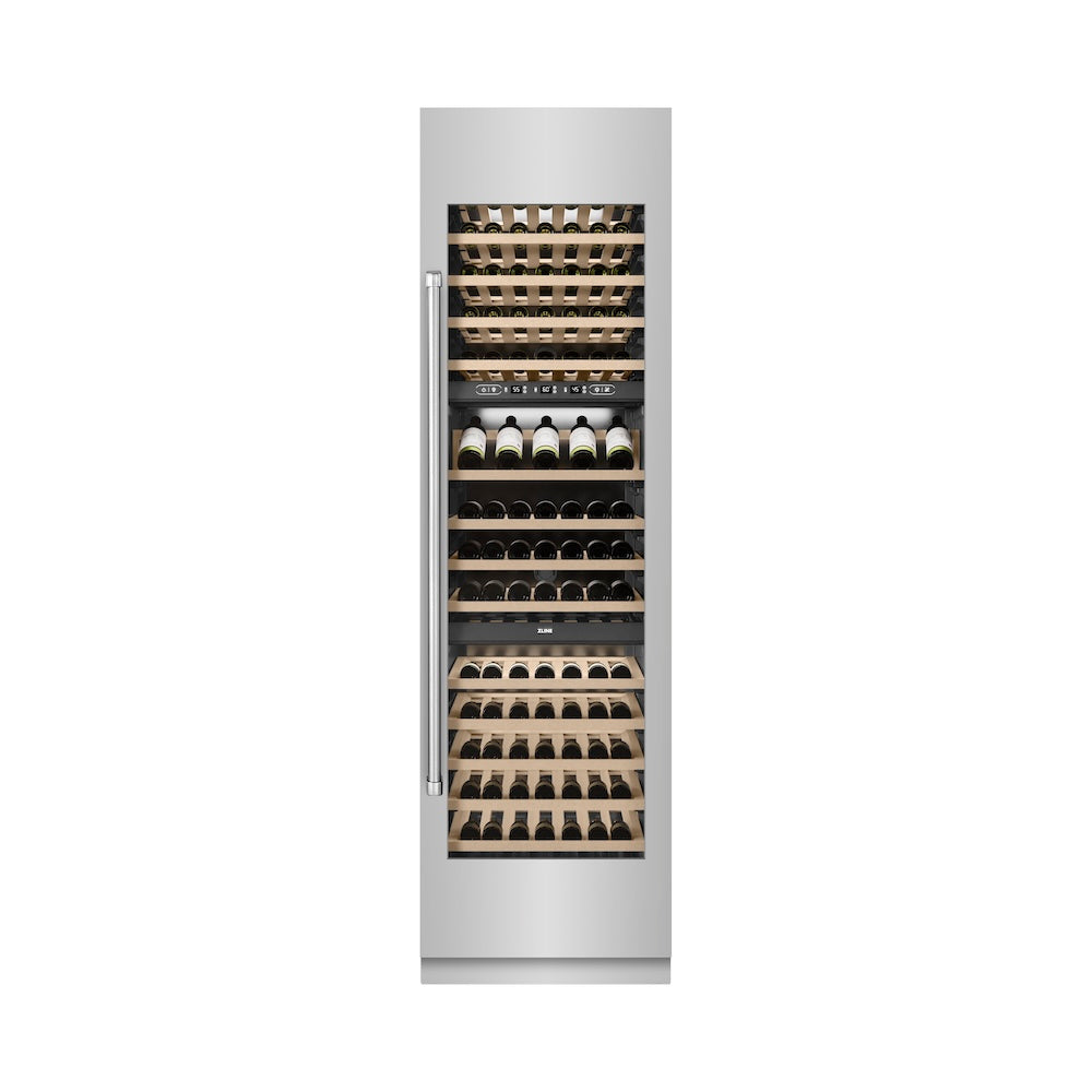 Triple Zone 24" Column 100 Bottle Wine Cooler (RCWV-304-24) | ZLINE ...