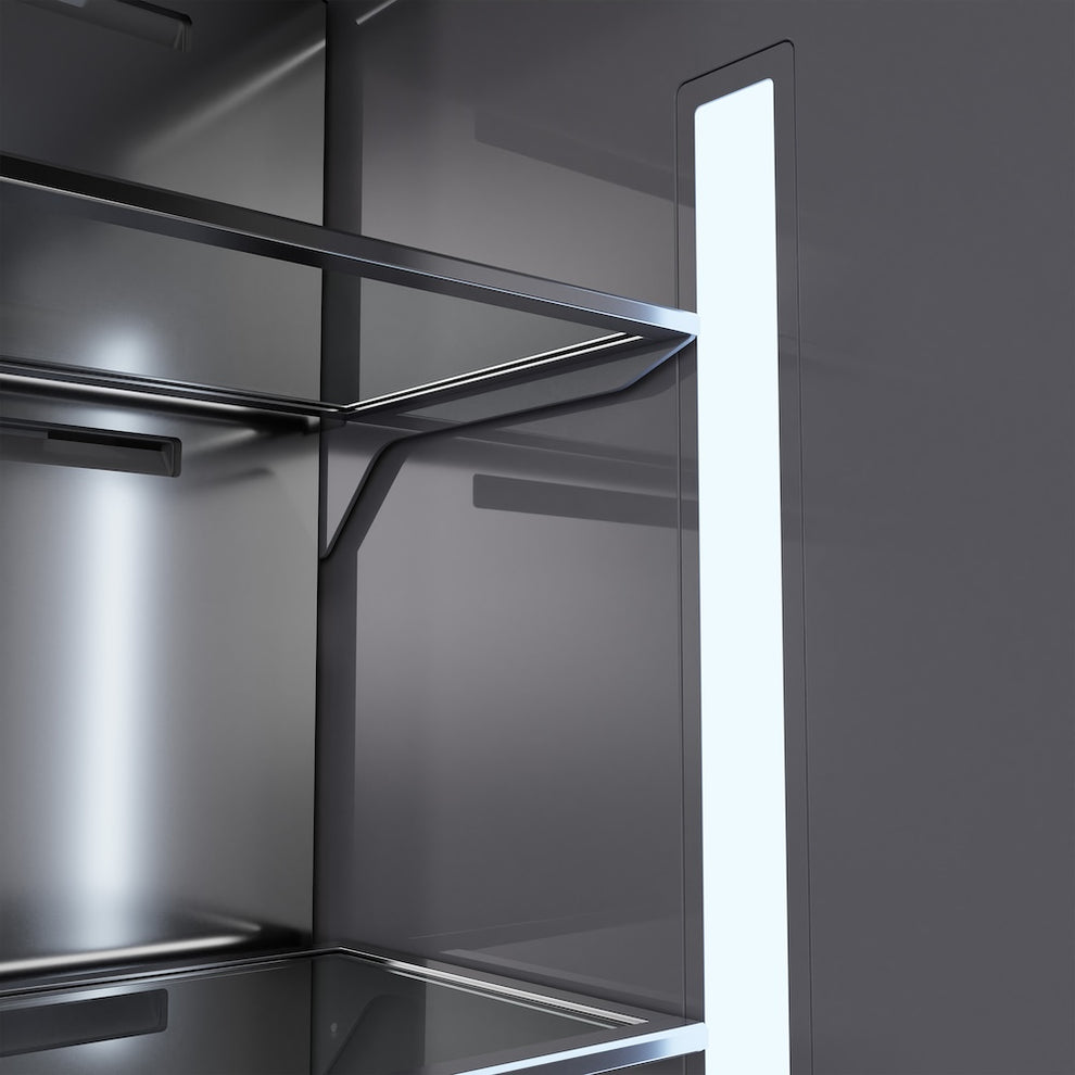 Built-In 72" Refrigerator with Graphite Gray Interior (GRBIT-304-72 ...
