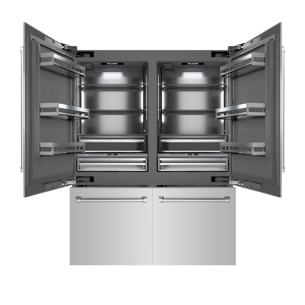ZLINE 60" Built-In Refrigerator with Graphite Gray Interior (GRBIV-304 ...