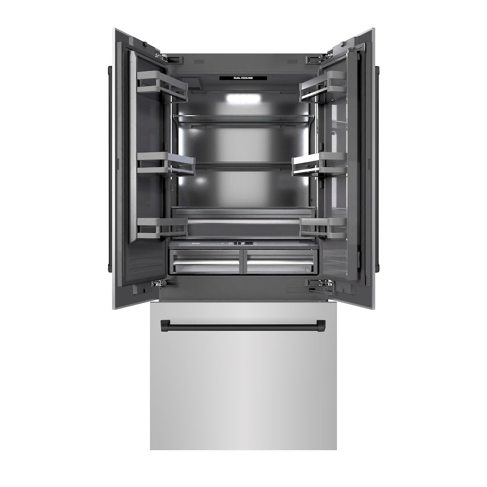Autograph Edition 36" Built-In Refrigerator with Gray Interior/Matte ...