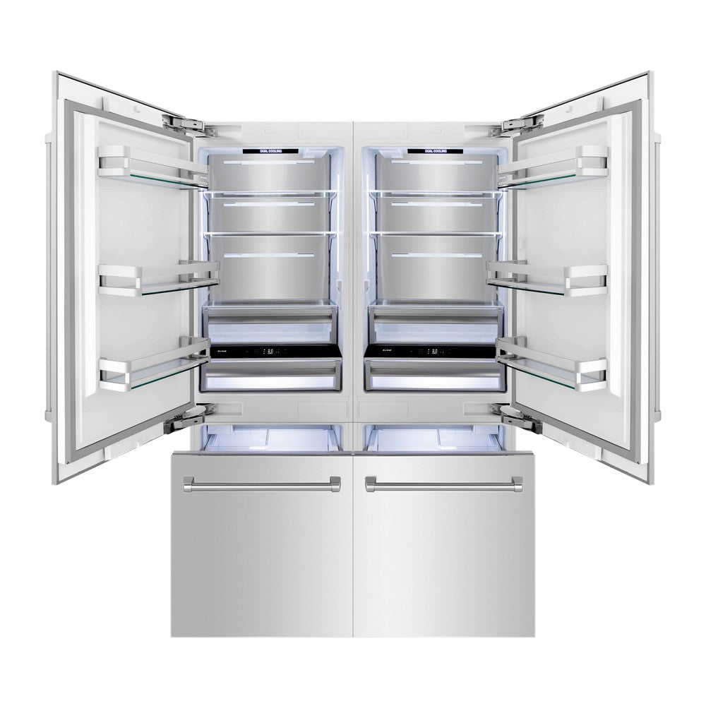 ZLINE 60" French Door Built-In Bottom Freezer Refrigerator (RBIV-304-60 ...