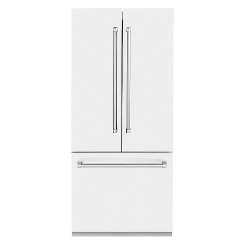 Built-in 36" White Matte French Door Refrigerator (RBIV-WM-36) – ZLINE ...