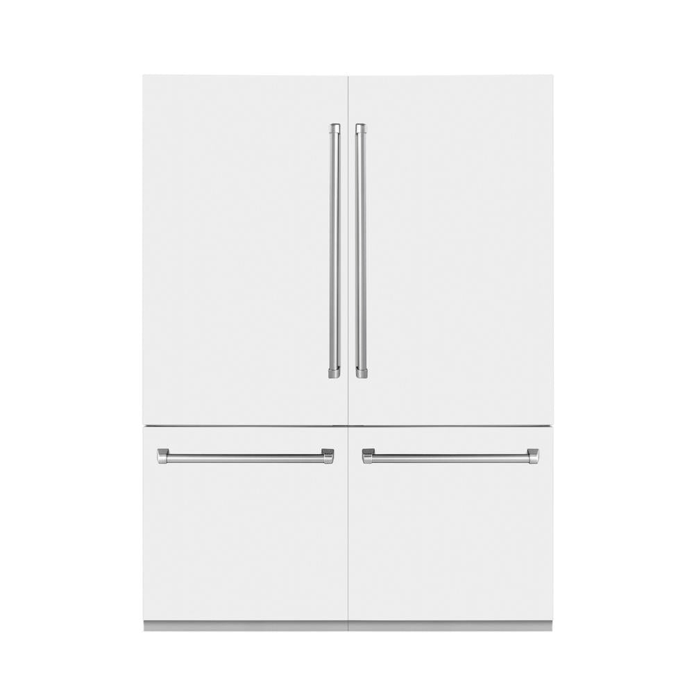 Built-In 60" French Door White Matte Refrigerator (RBIV-WM-60) – ZLINE ...