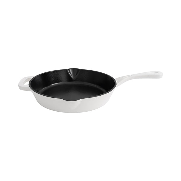 5-Piece Enameled Cast Iron Cookware Set in White Matte (CWSETS-WM-5 ...