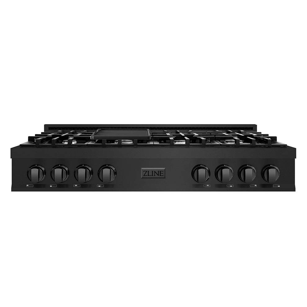 Classic 48" Gas Rangetop in Black Stainless (RTB2-48) | ZLINE Kitchen ...