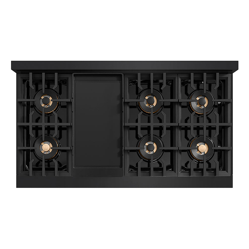 ZLINE 48" Classic Gas Rangetop with DuoPro™ in Black Stainless (PCRTB ...