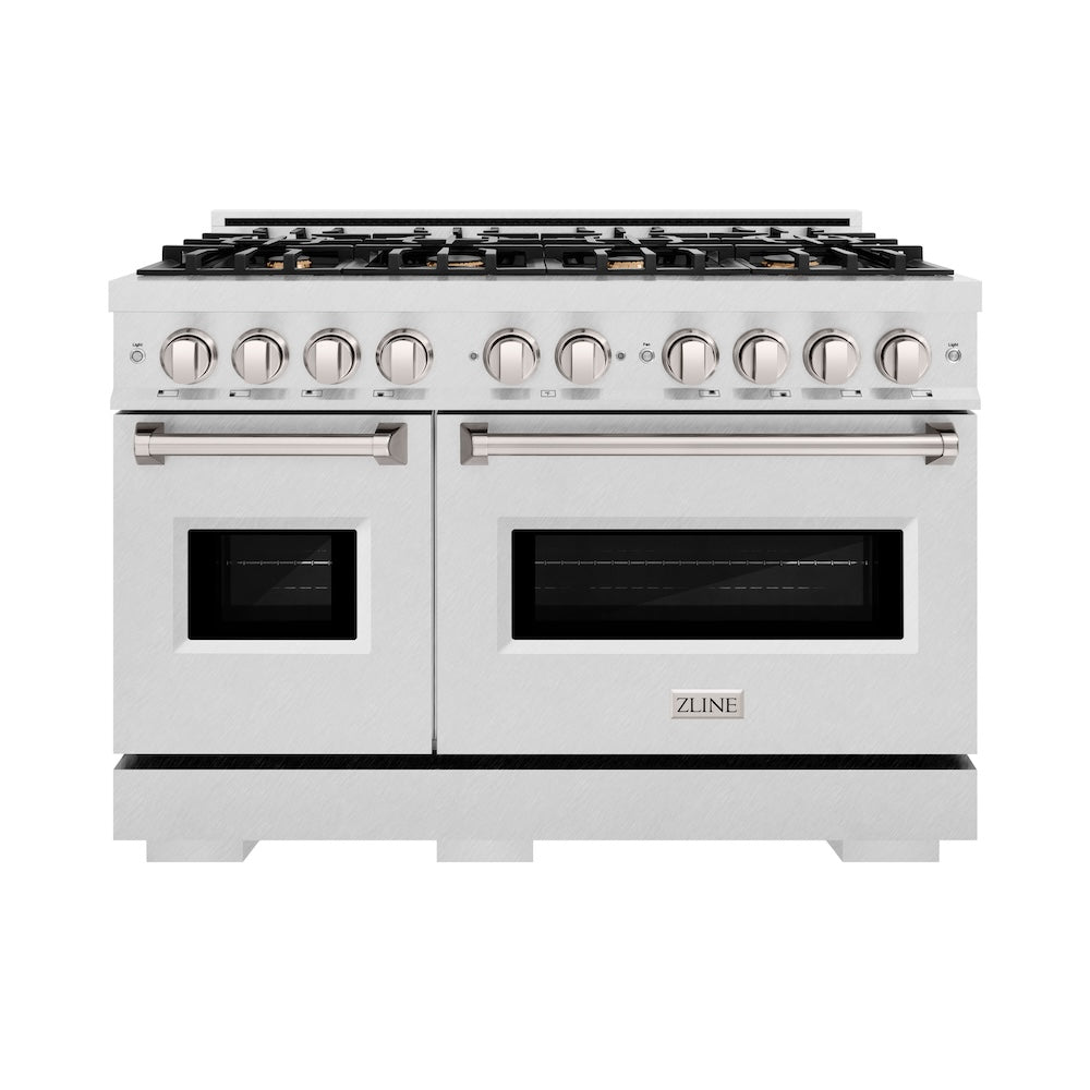 Classic 48" Dual Fuel Range in Satin Stainless with Brass Burners (CDRS ...