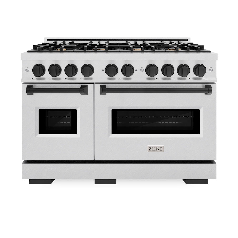 Autograph Edition 48" Classic Dual Fuel Range in Satin Stainless/Black ...