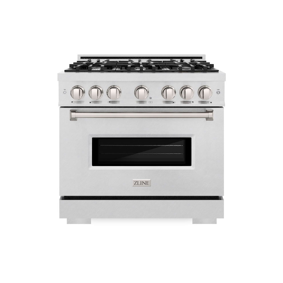Classic 36" Gas Range in Satin Stainless (CGRS-36) | ZLINE Kitchen and Bath