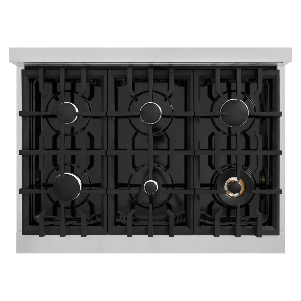 Classic 36" Gas Range with Black Matte Door (CGR-BLM-36) – ZLINE ...