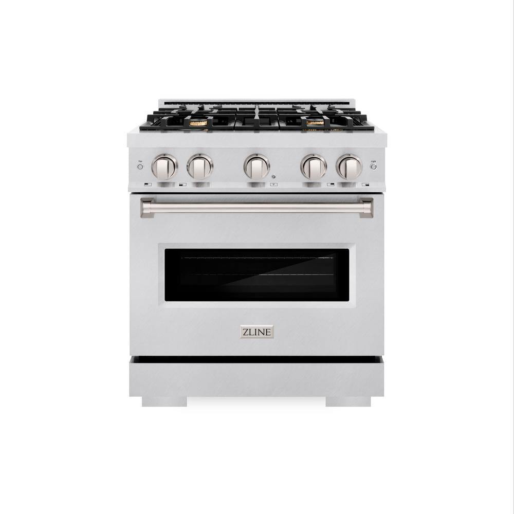 Classic 30" Gas Range with Brass Burners (CGR-BR-30) – ZLINE Kitchen ...