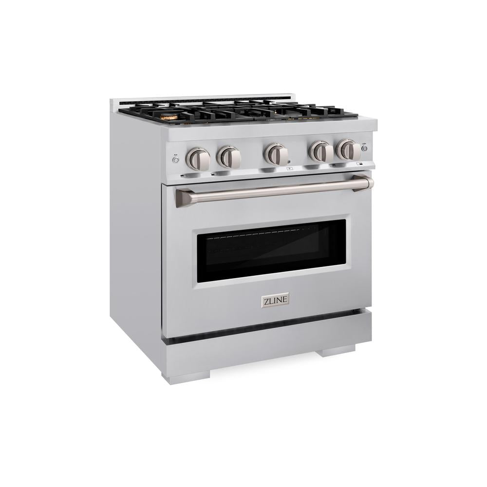 Classic 30" Gas Range with Brass Burners (CGR-BR-30) – ZLINE Kitchen ...