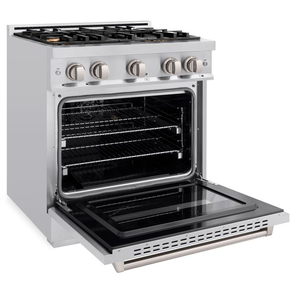 Classic 30" Gas Range with Brass Burners (CGR-BR-30) – ZLINE Kitchen ...