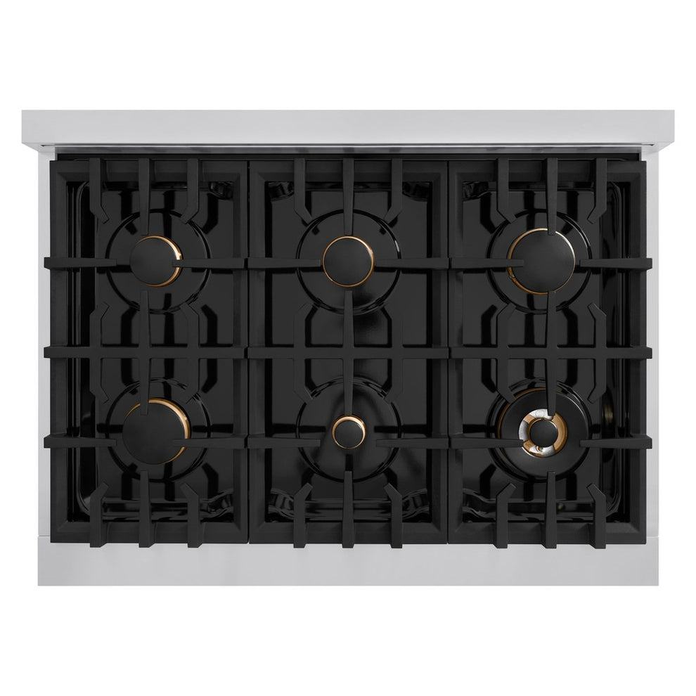 Classic 36" Gas Range with Brass Burners (CGR-BR-36) – ZLINE Kitchen ...