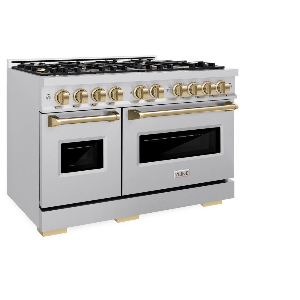 Autograph Edition 48" Classic Gas Range with Bronze Accents (CGRZ-48-CB ...