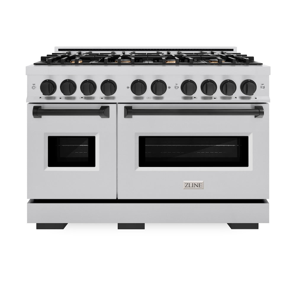 Autograph Edition 48" Classic Gas Range with Matte Black Accents (CGRZ ...