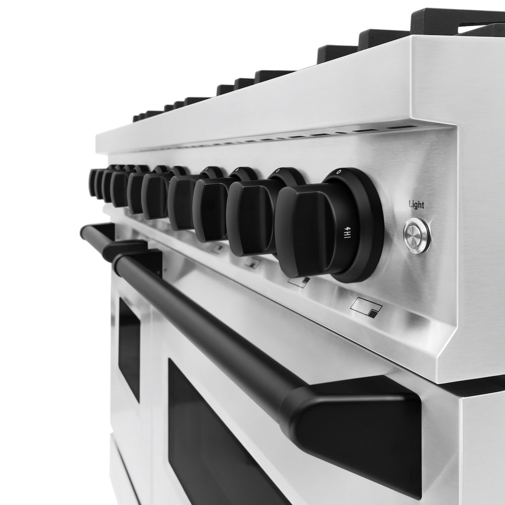 Autograph Edition 48" Classic Gas Range with Matte Black Accents (CGRZ ...