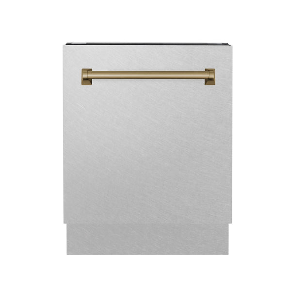 Autograph Edition 24" Tallac Dishwasher in Satin Stainless/Bronze ...
