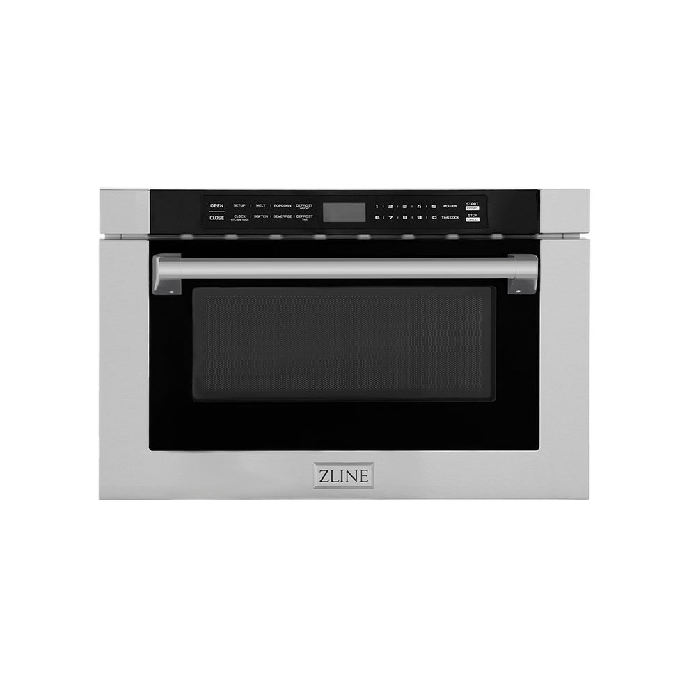 Built-in 24" Microwave Drawer with Traditional Handle (MWD-1-H) | ZLINE ...
