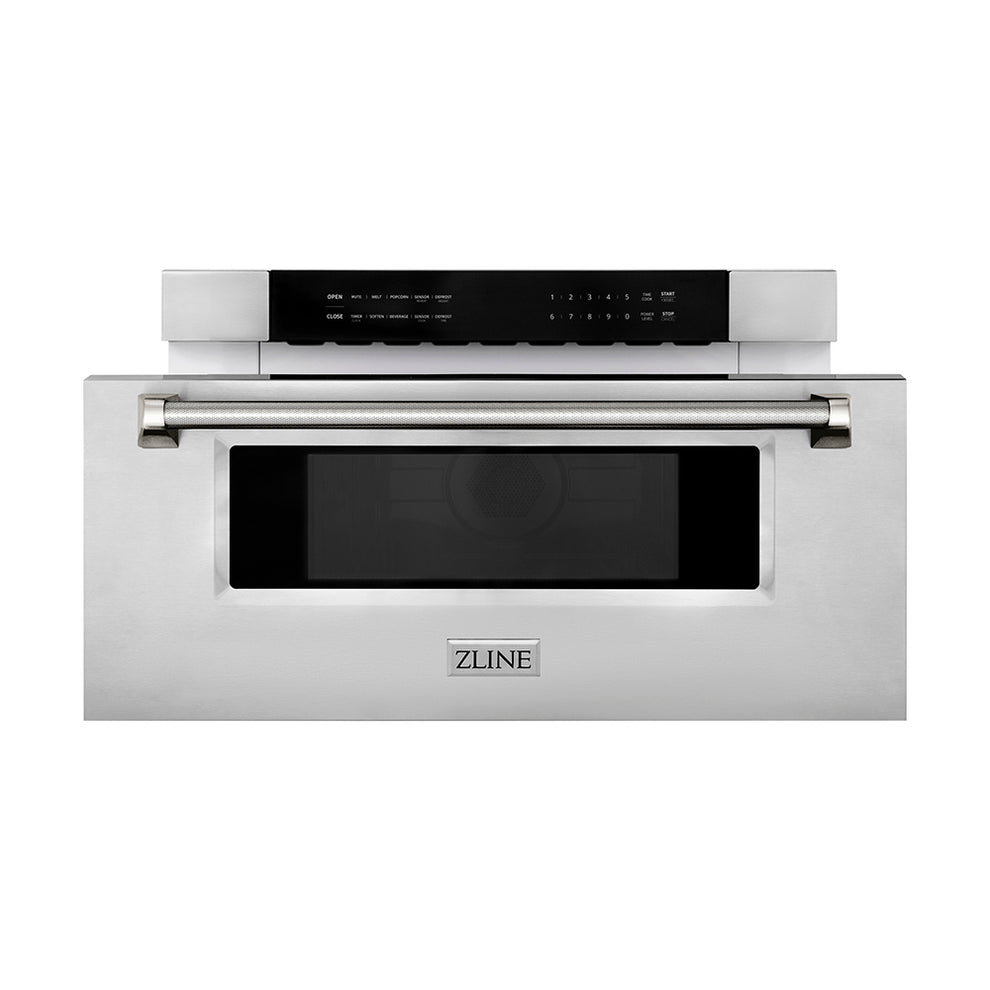 Autograph Edition 30" Microwave Drawer with Nickel Helix Handle (MWDZ ...