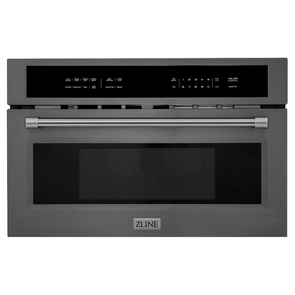 ZLINE 30" Black Stainless Built-in Convection Microwave Oven (MWO-30-BS ...